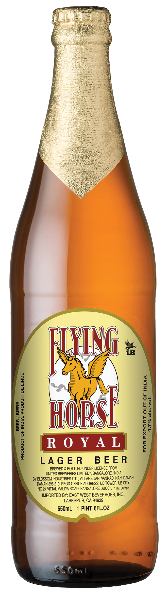 Flying Horse Royal Lager Beer from India - Winner of Gold medal at the ...